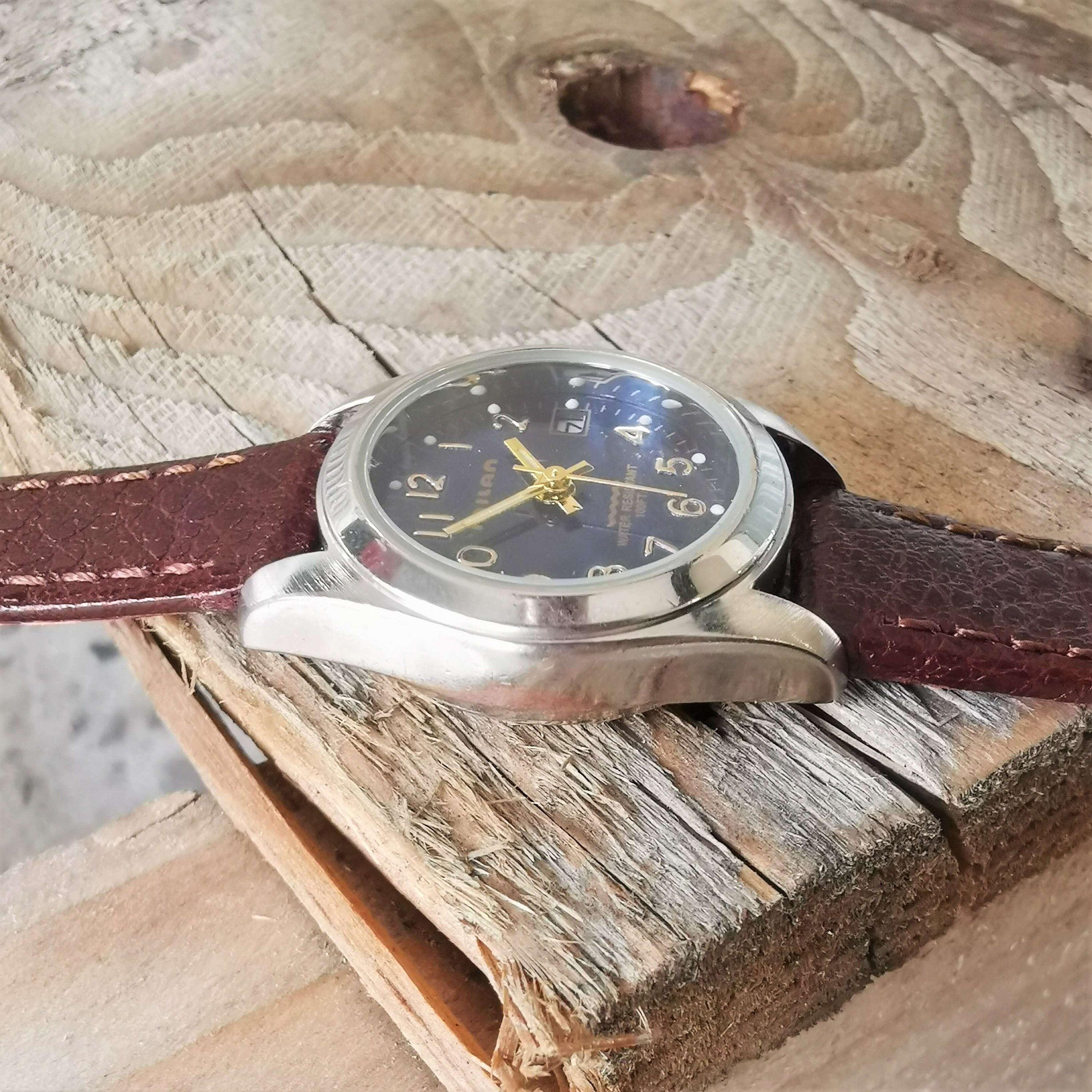 Vintage Women's MILAN Quartz Watch // With A New Brown Genuine Leather ...