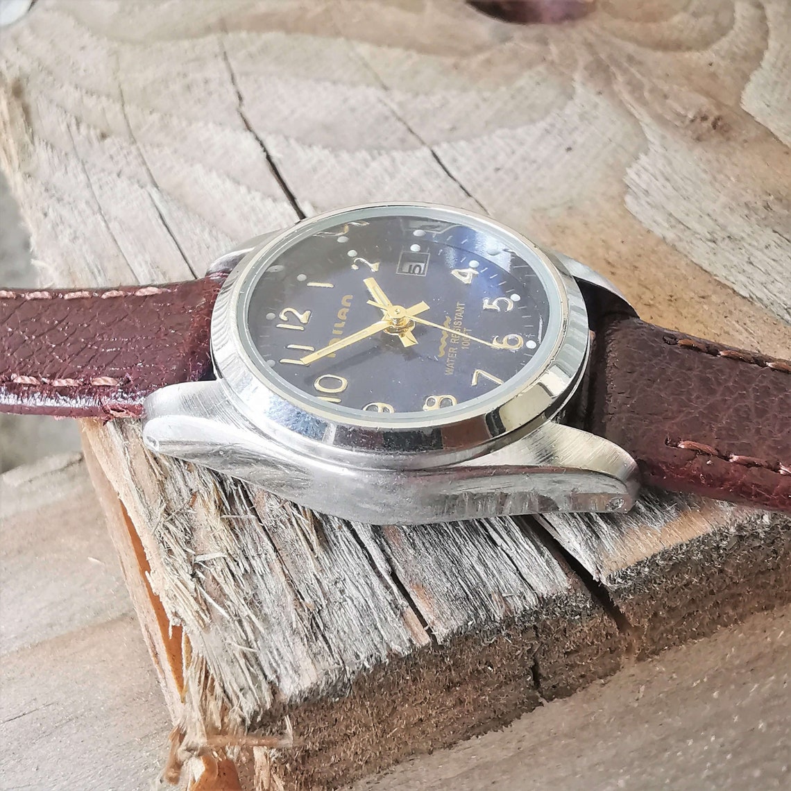 Vintage Women's MILAN Quartz Watch // With A New Brown - Etsy