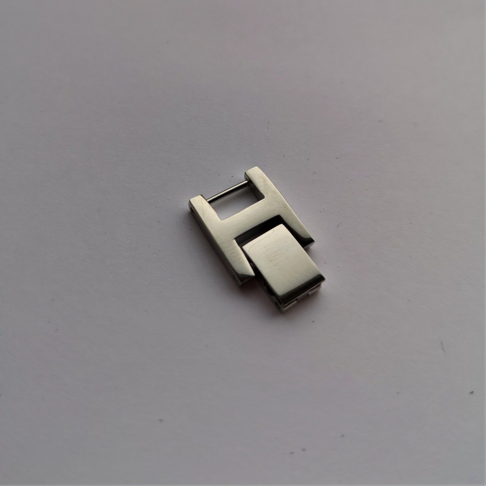 Silver Stainless Steel Wrist Watch Band Bracelet Extender With Fold ...