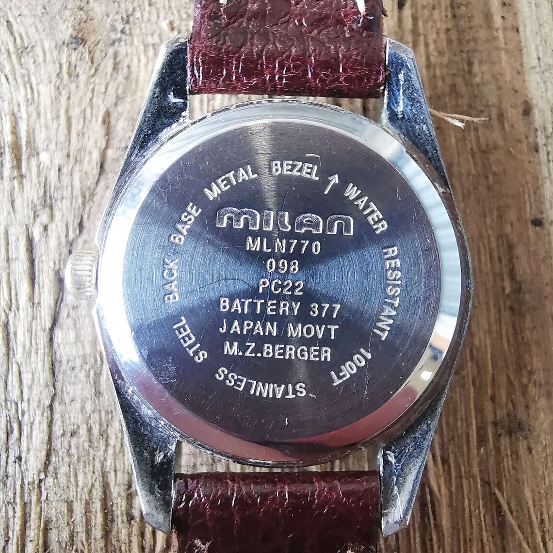 Vintage Women's MILAN Quartz Watch // With A New Brown Genuine Leather ...