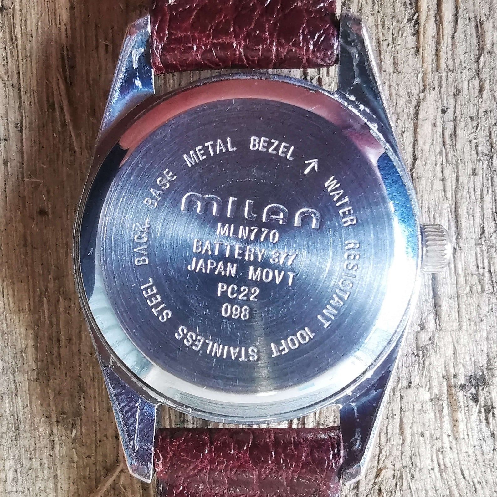 Vintage Women's MILAN Quartz Watch // With A New Brown Genuine Leather ...
