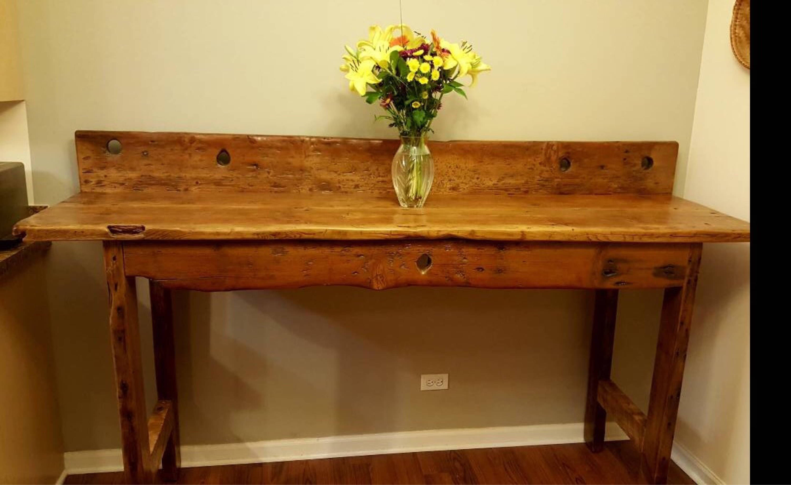 Wine Bar Buffet Table. Reclaimed Barnwood Table/bar. Custom - Etsy