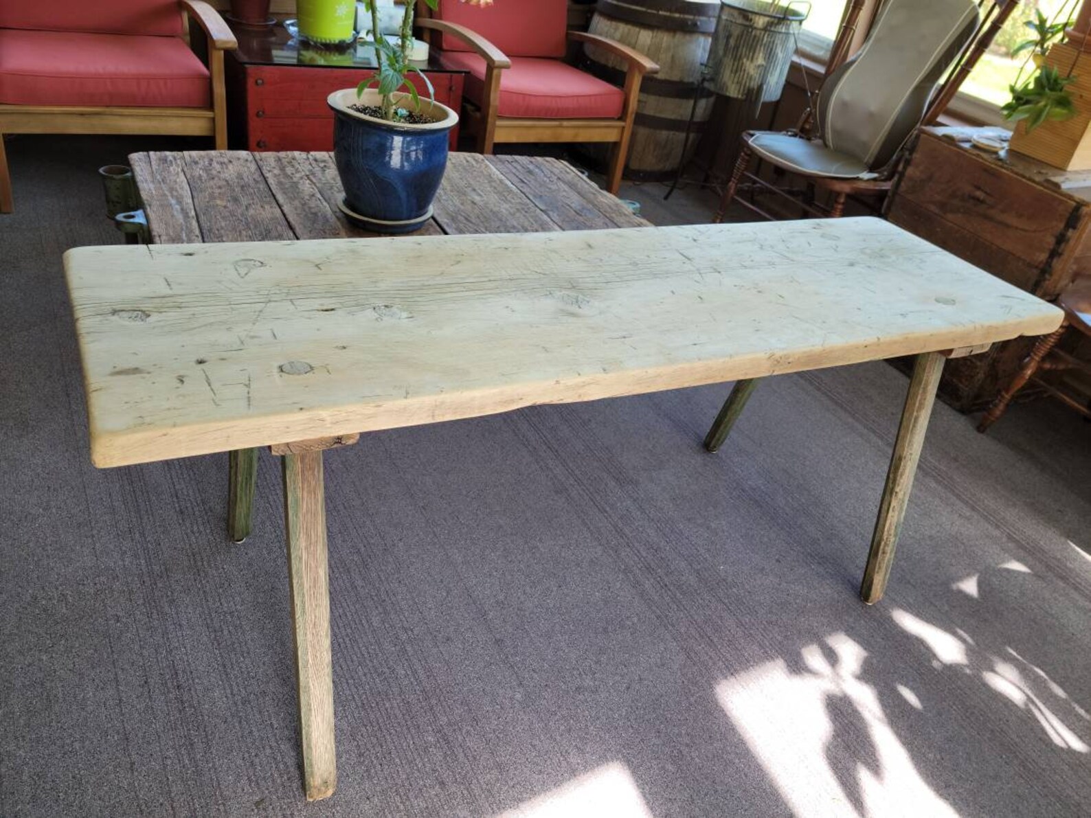 Natural Wood Console Table - Etsy