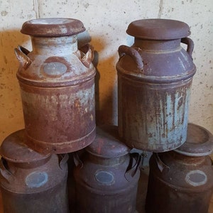 Antique Dairy Farm Milk Cans This One is Not Available but We Have More ...