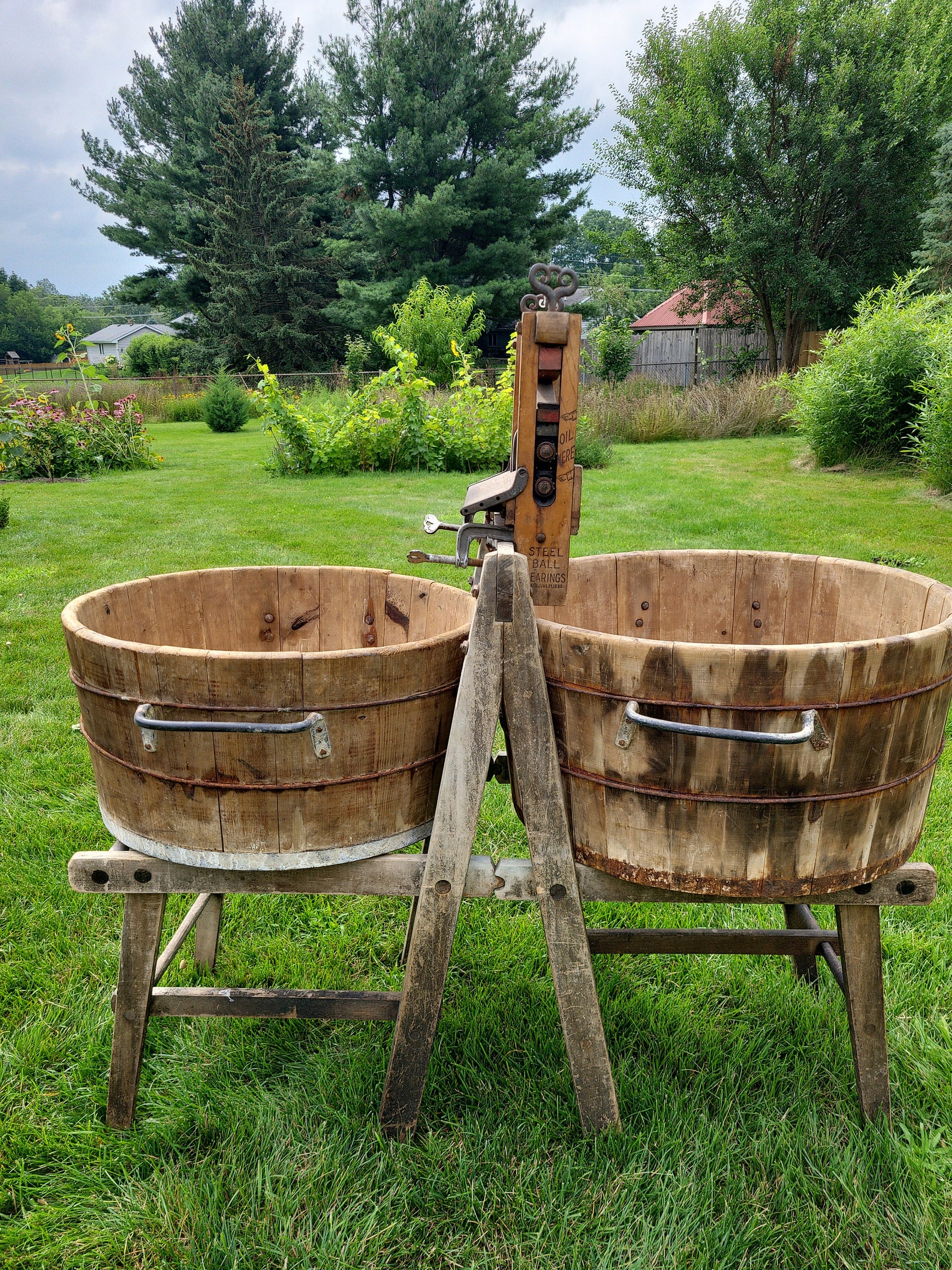 Antique Wood Washer Ringer - Etsy