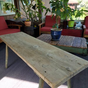 Natural Wood Console Table - Etsy