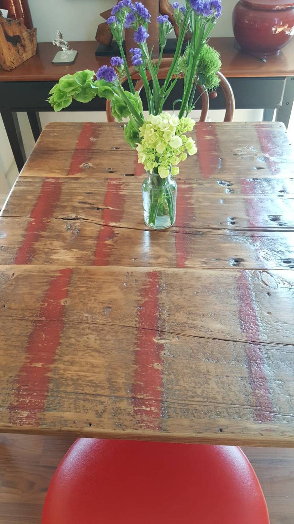 Sold..barn Wood Breakfast Table - Etsy