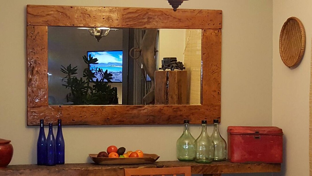 Rustic Large Barn Wood Mirror. 58x35 Please Call - Etsy
