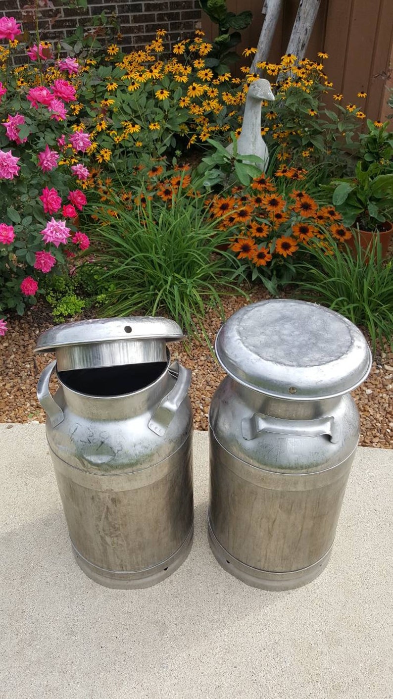 Antique Cream Cans Set - Etsy