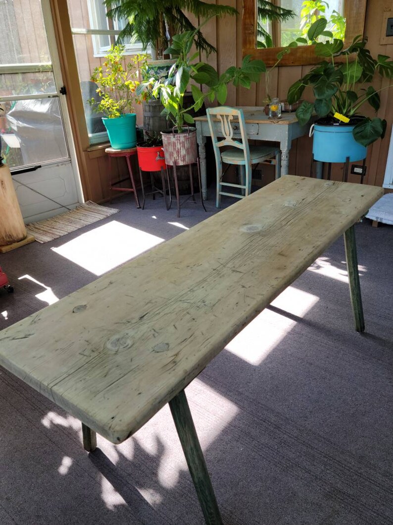 Natural Wood Console Table - Etsy