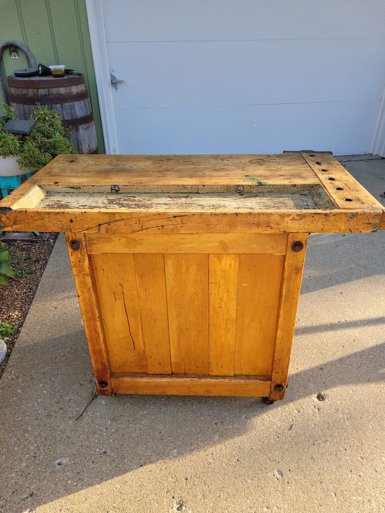 Antique Workbench/kitchen Table/island - Etsy