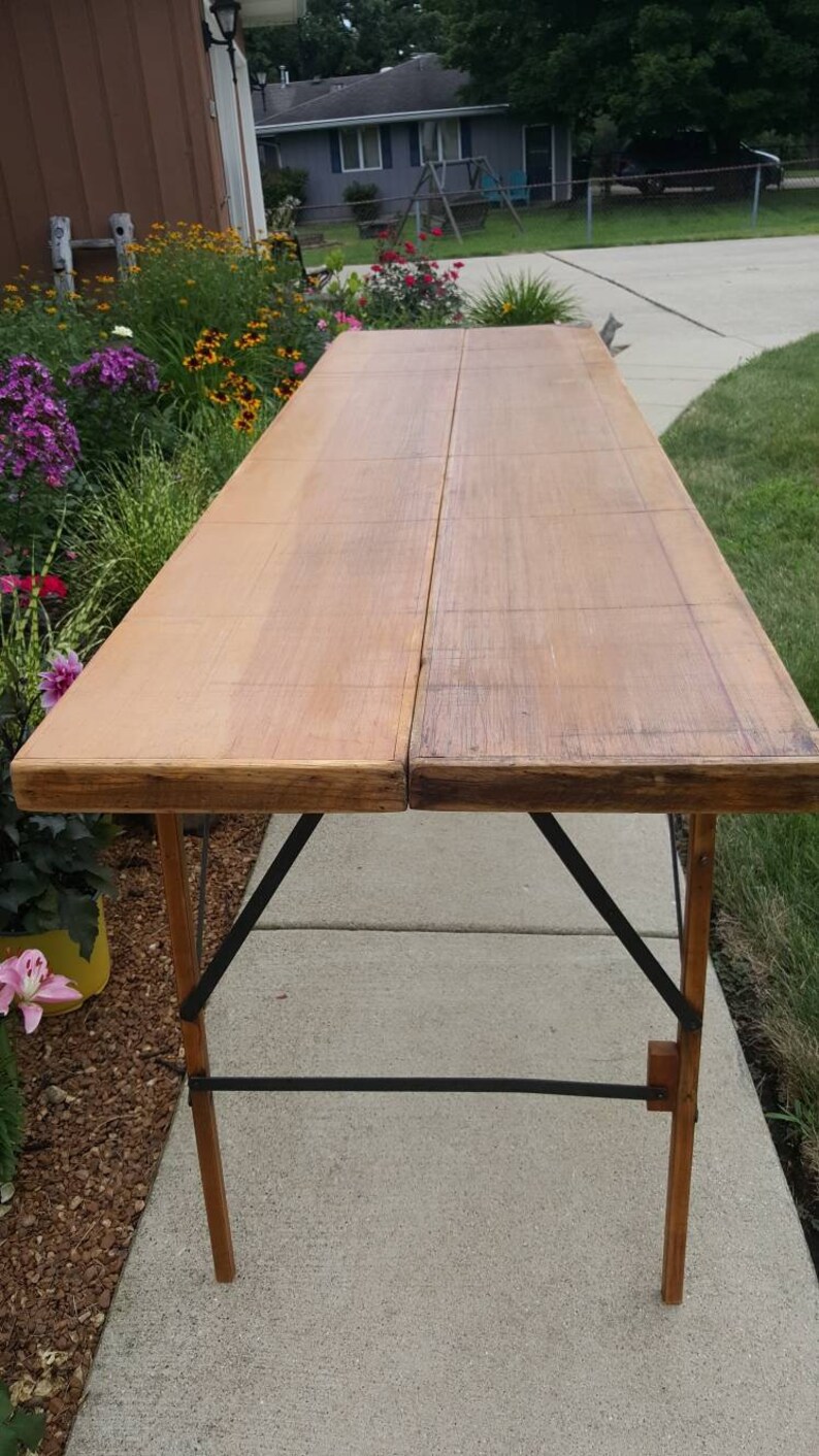 Antique wallpaper hanger's table | Etsy