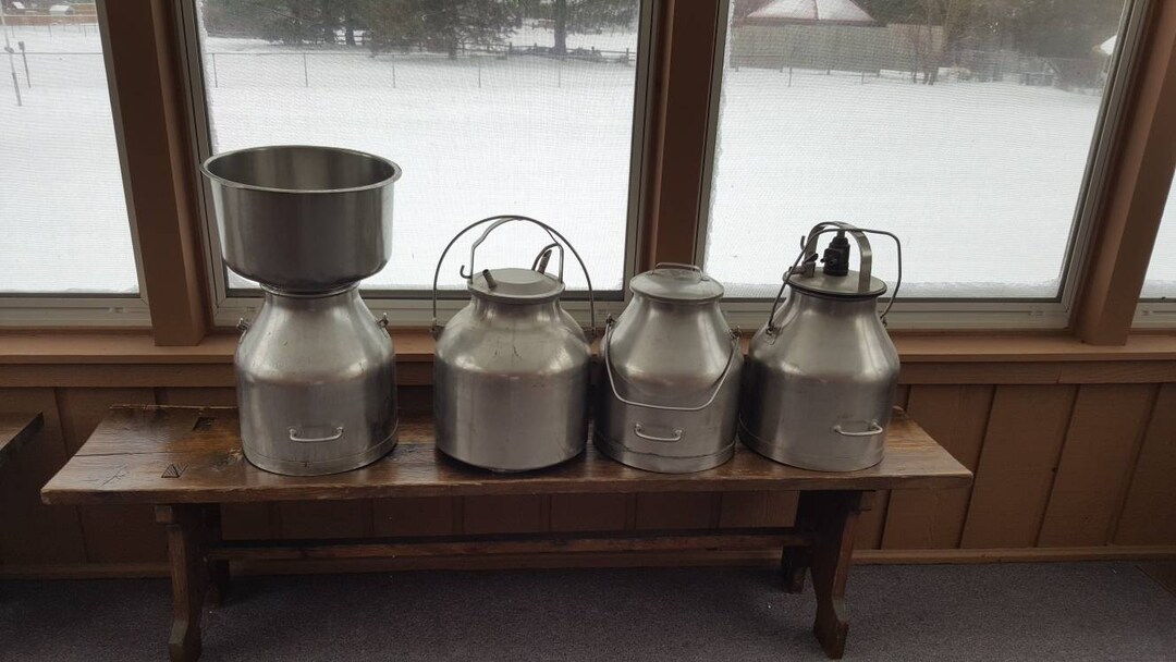 Stainless Steel Milk Can - Etsy