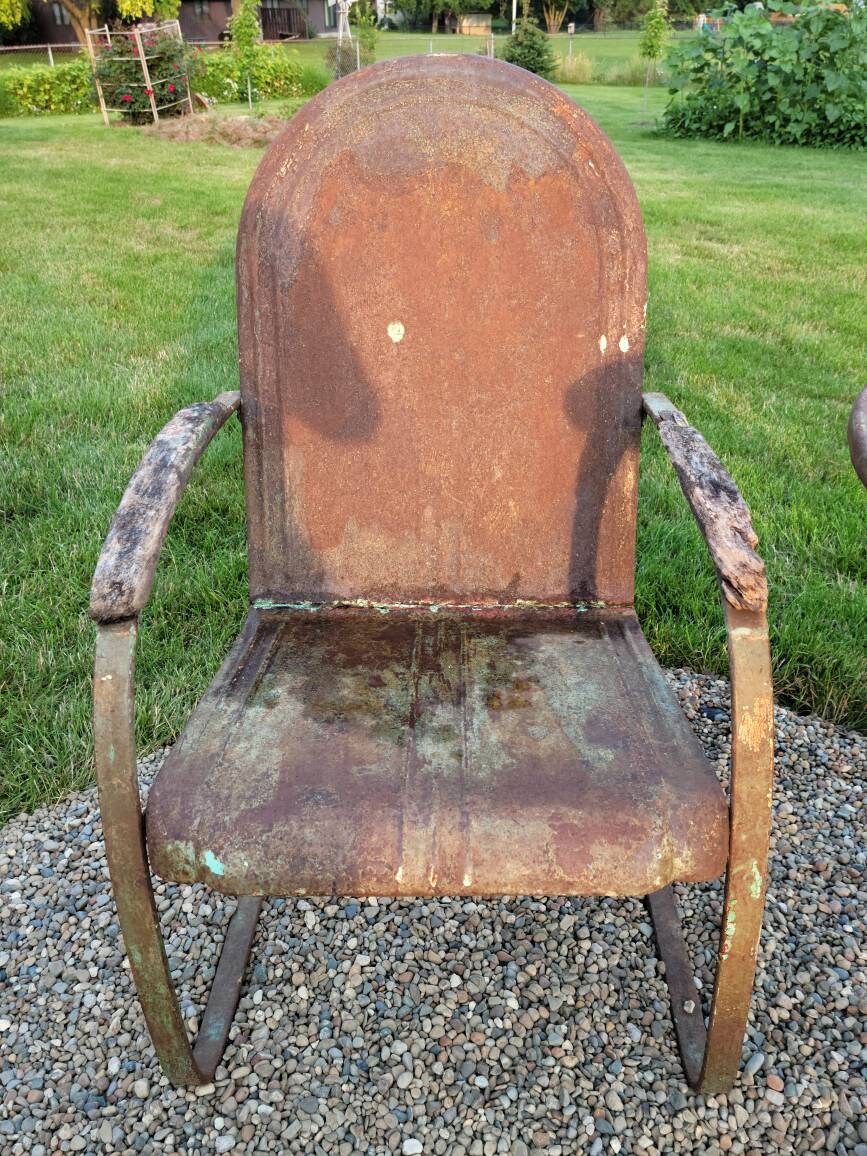 Rustic Antique Garden Table and Chairs Set - Etsy