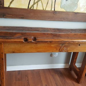 Barn Wood Console or Sofa Table. - Etsy