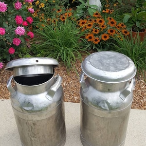 Antique Cream Cans Set - Etsy