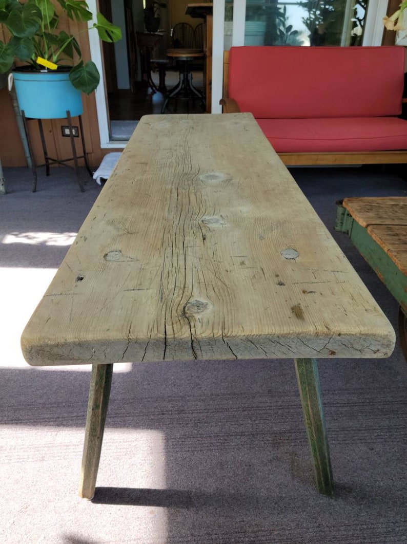 Natural Wood Console Table - Etsy