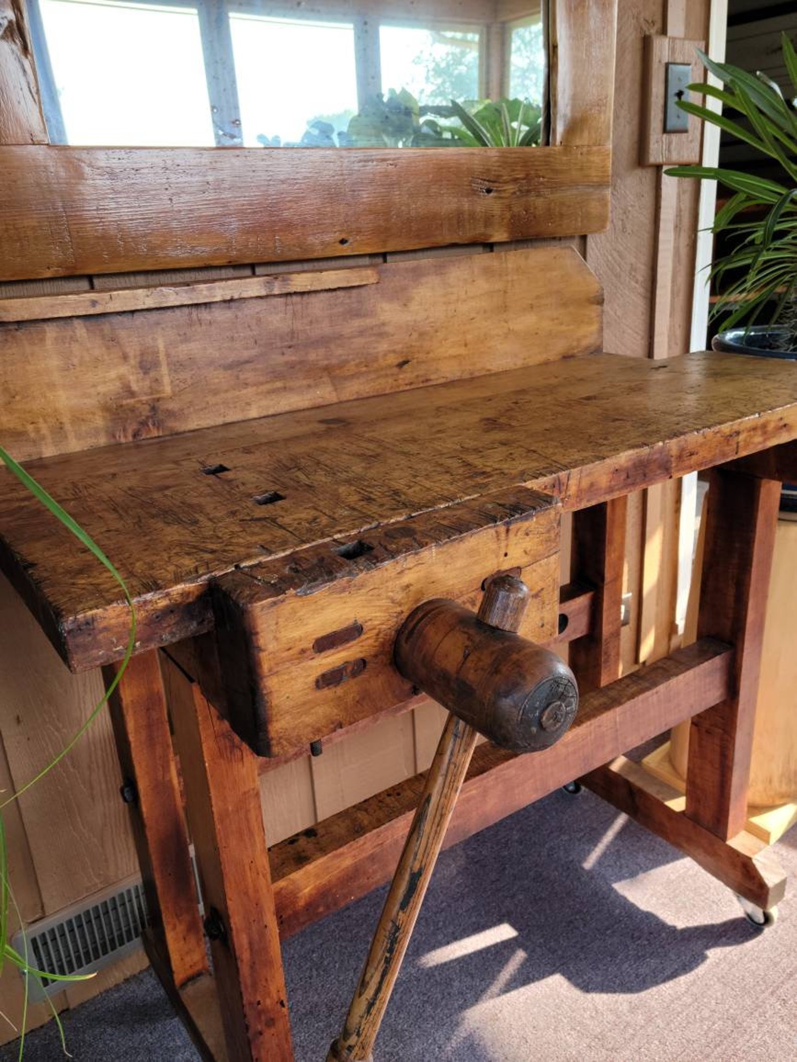 Small Antique Workbench/office Table - Etsy