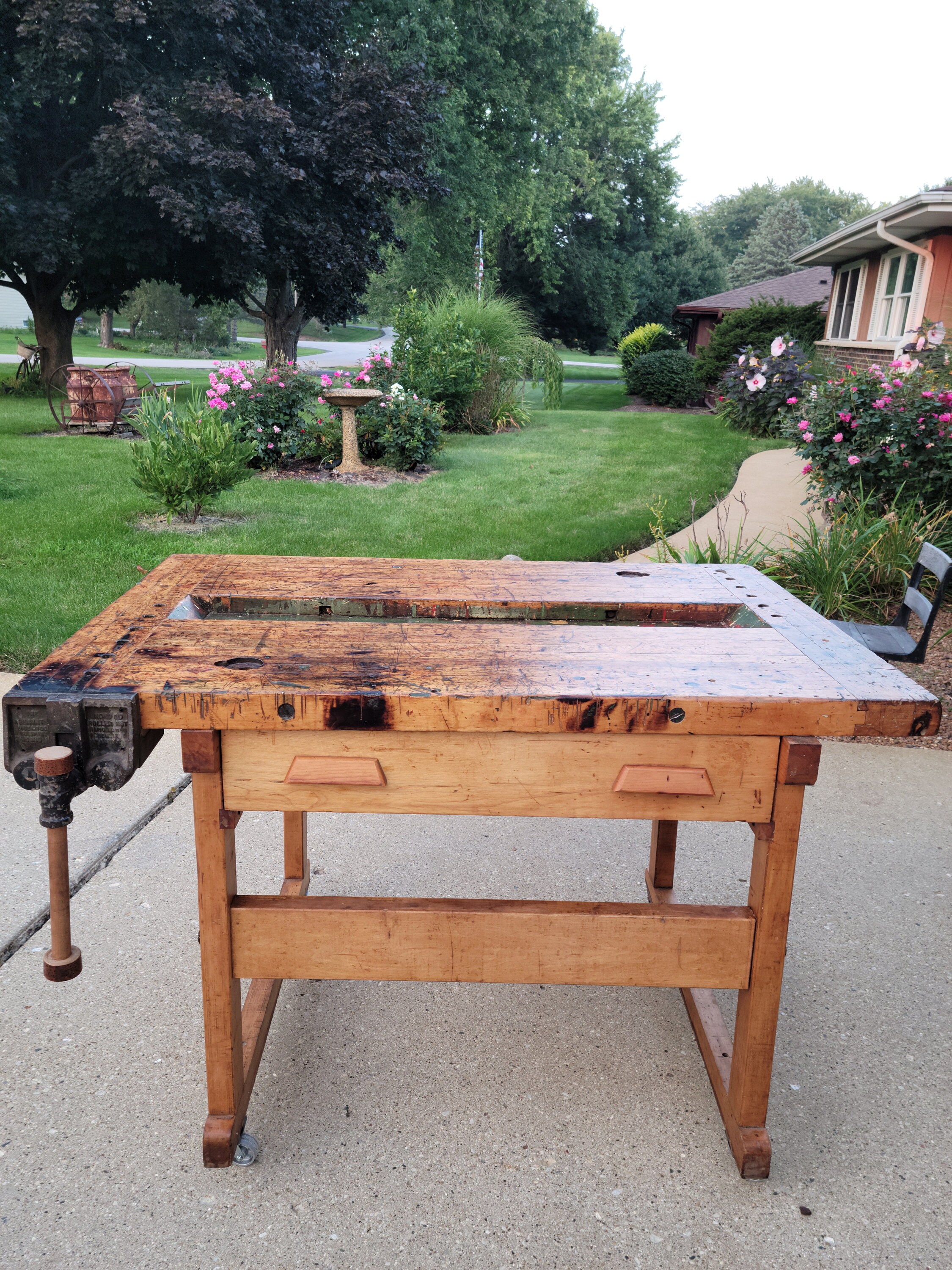 Antique Workbench - Etsy