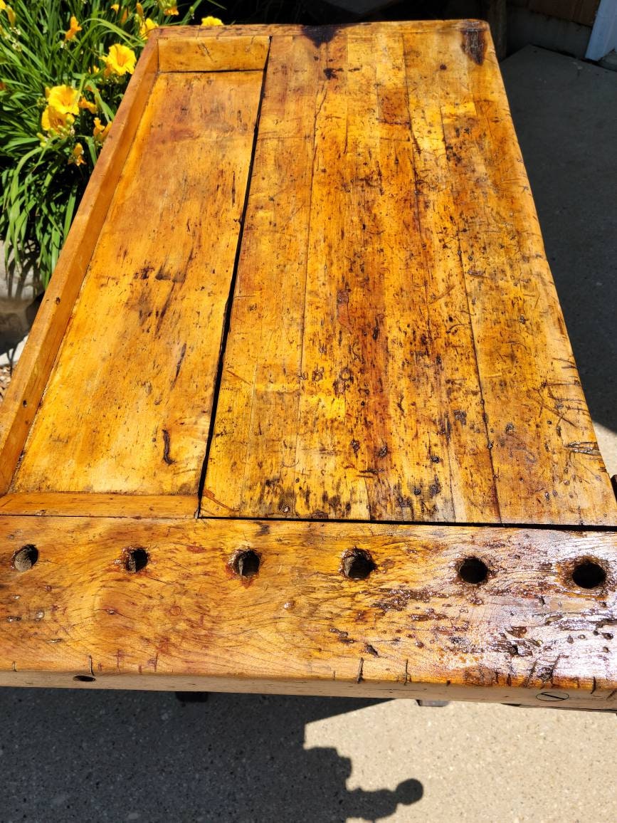 Antique Workbench/ Kitchen Island - Etsy