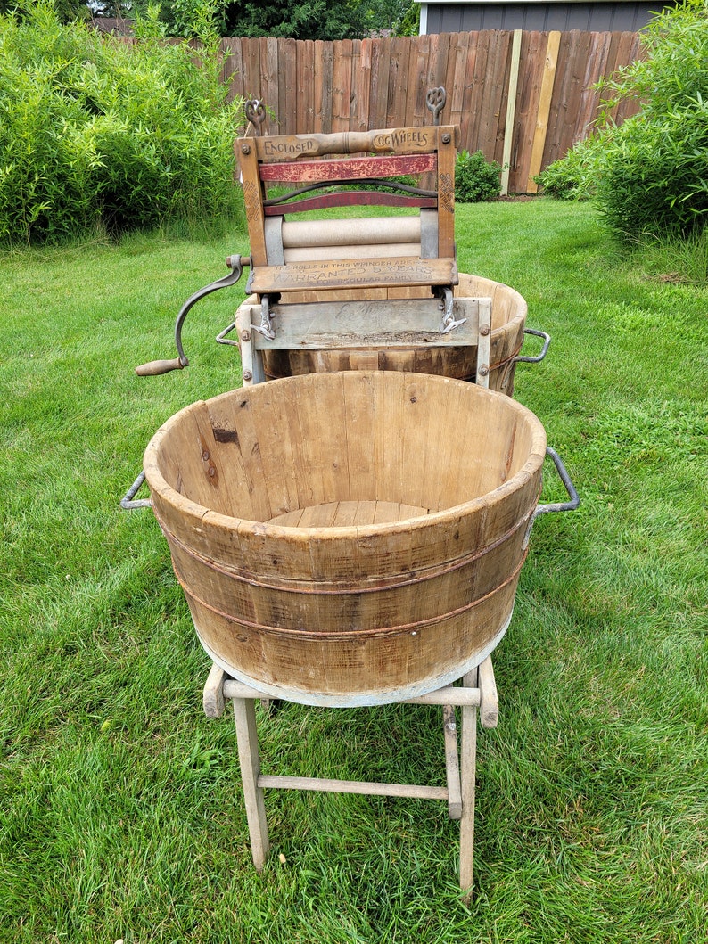 Antique Wood Washer Ringer - Etsy