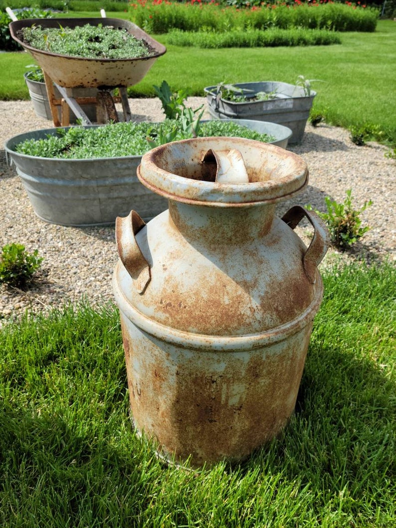 Rustic Milk Cans - Etsy