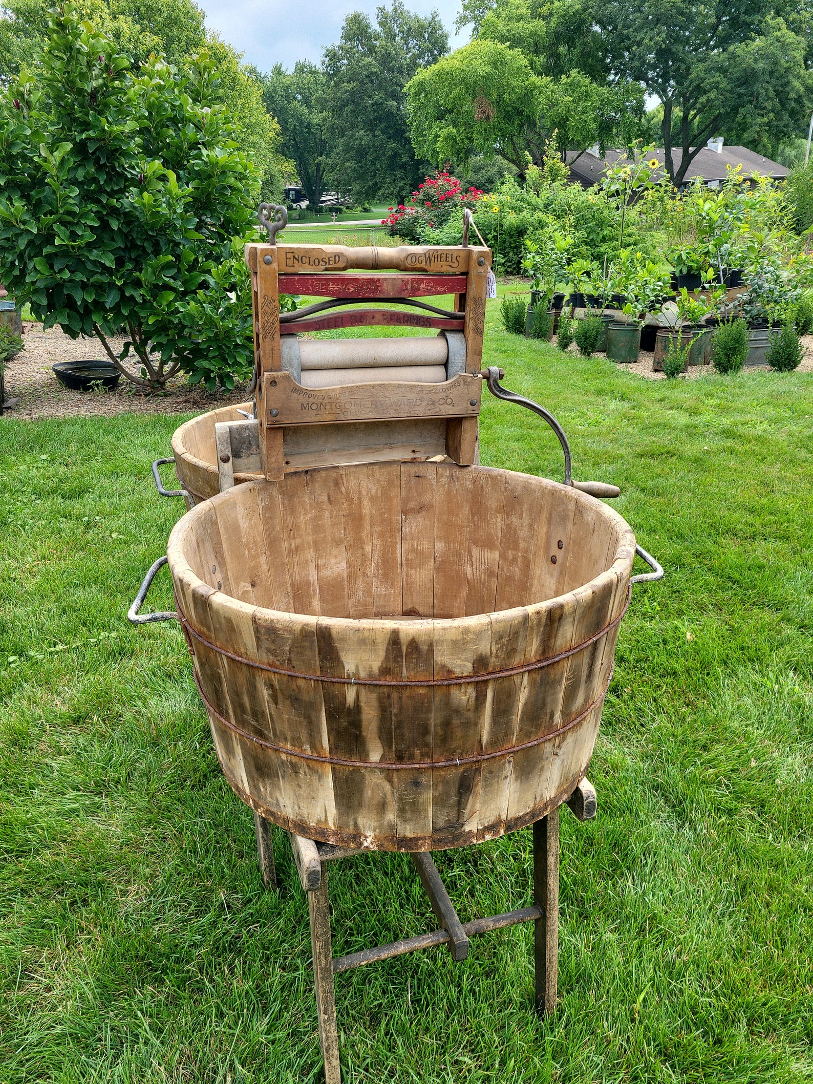 Antique Wood Washer Ringer - Etsy