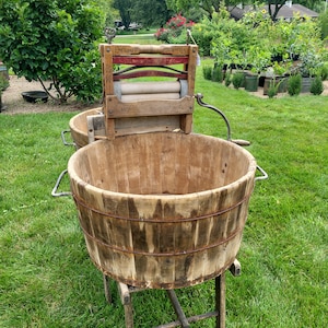 Antique Wood Washer Ringer - Etsy