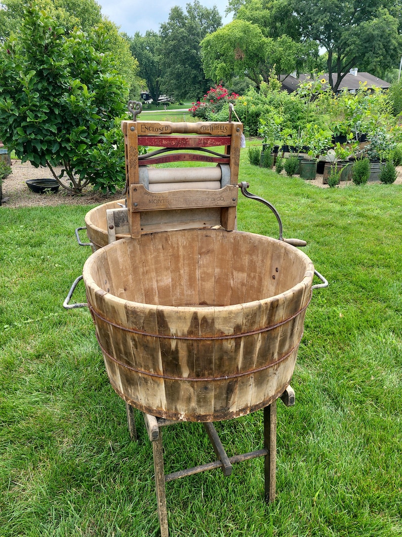 Antique Wood Washer Ringer - Etsy