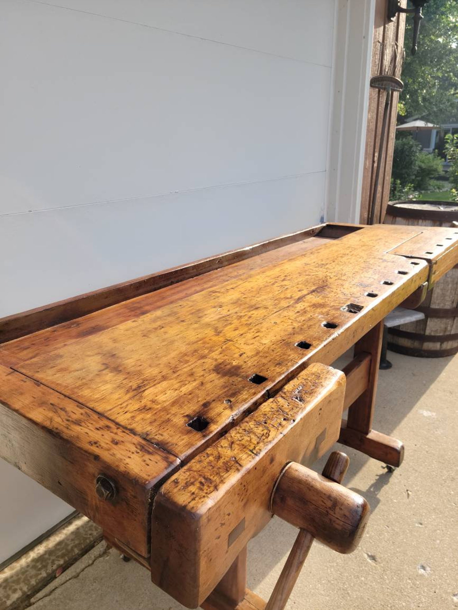 Antique Workbench/office Table/kitchen Island/display - Etsy