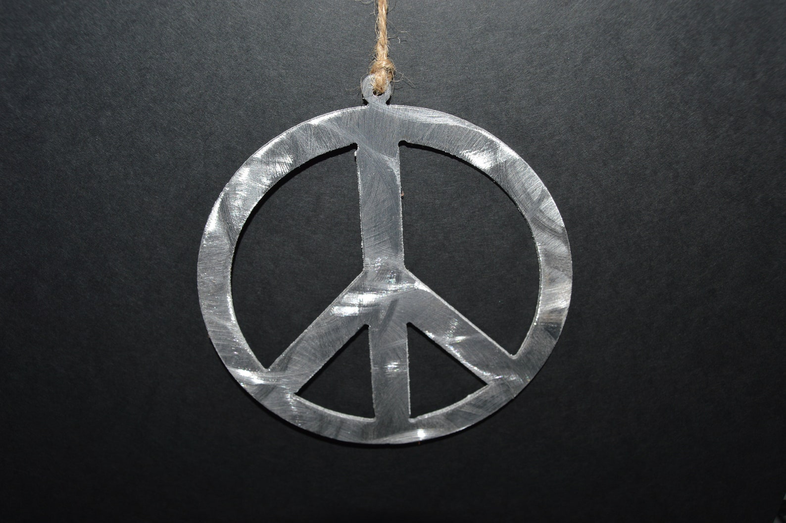 Peace Sign Christmas Ornament Nautical Aluminum Metal | Etsy