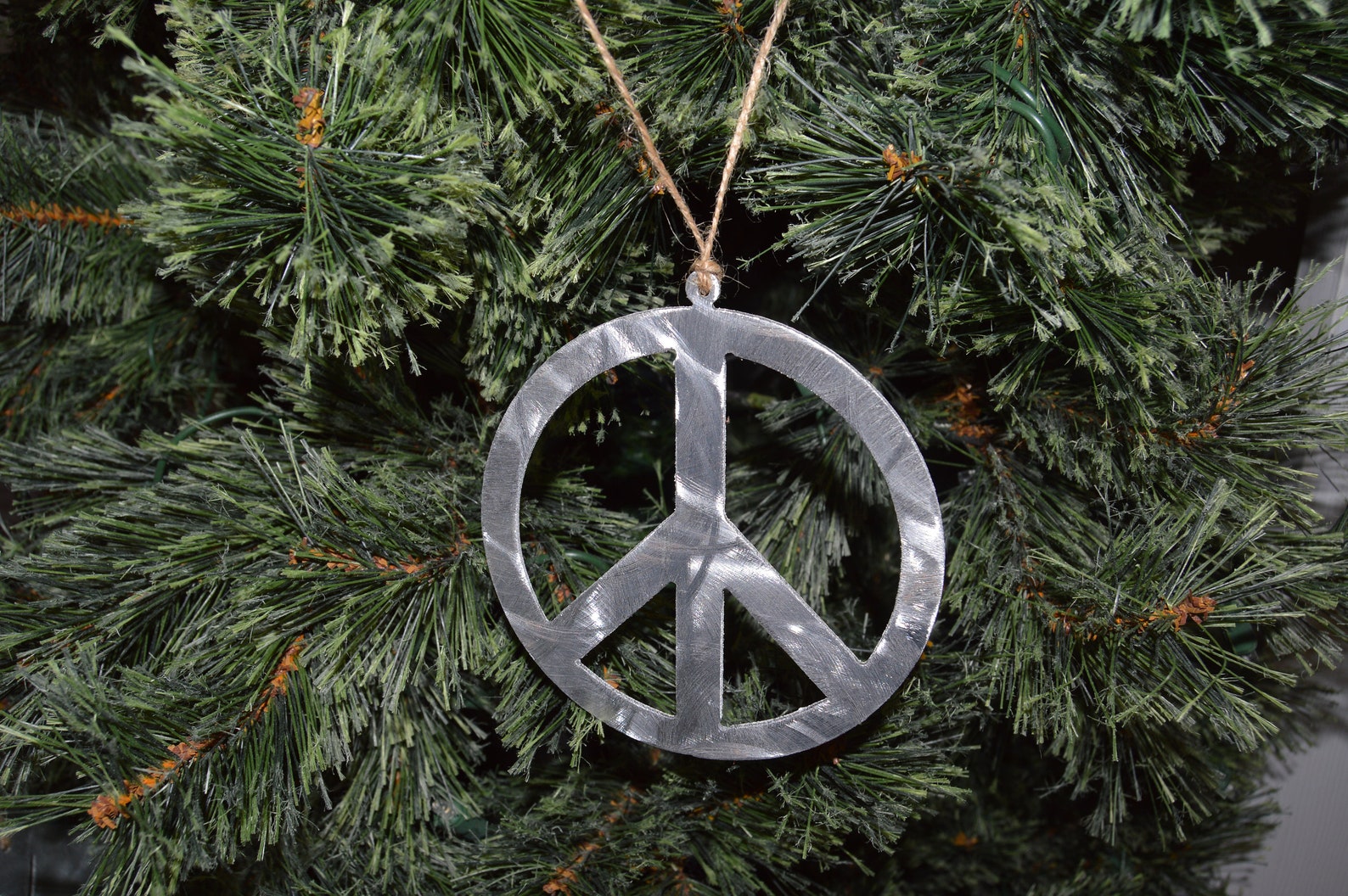 Peace Sign Christmas Ornament Nautical Aluminum Metal - Etsy