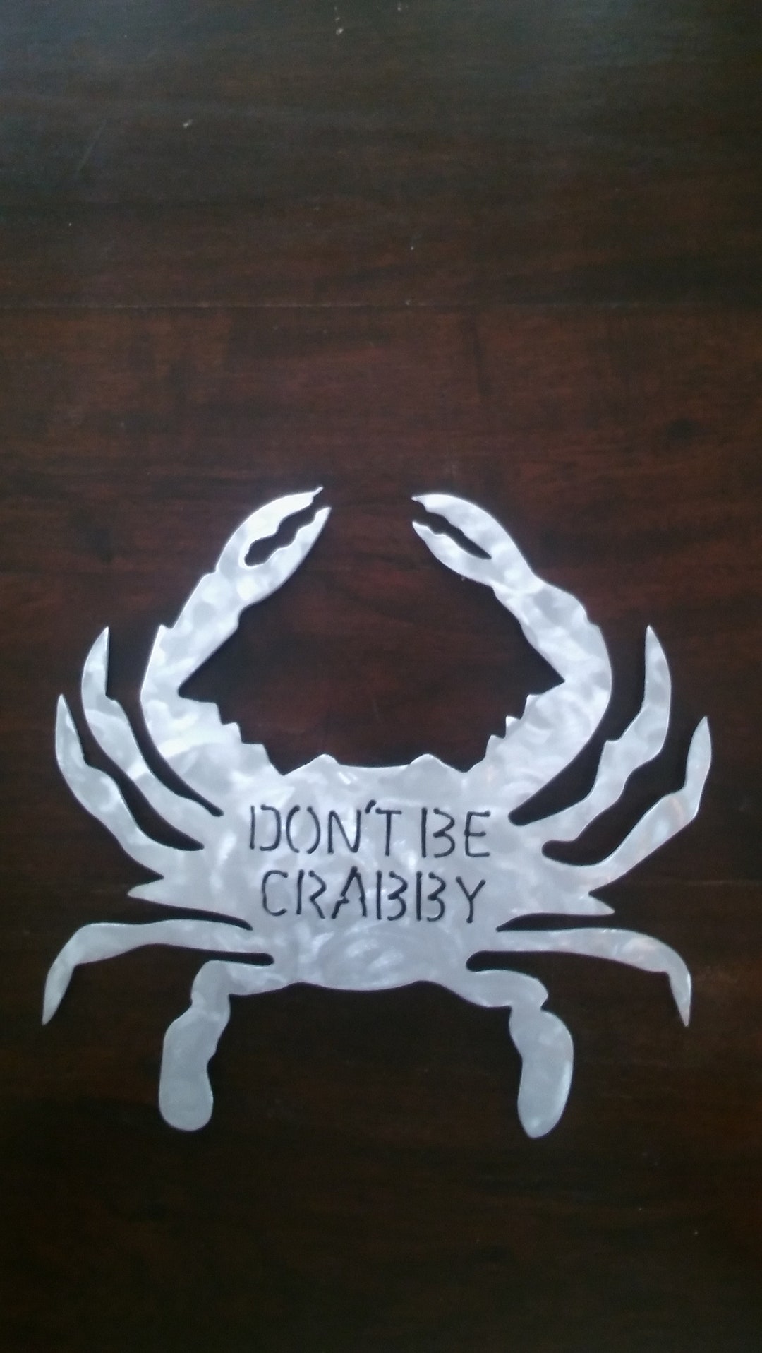 Aluminum Chesapeake Bay Blue Crab Wall Art, With Don't Be Crabby, Cut ...