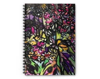 Light Spring Flowers Floral Spiral Notebook Ruled Line - Etsy