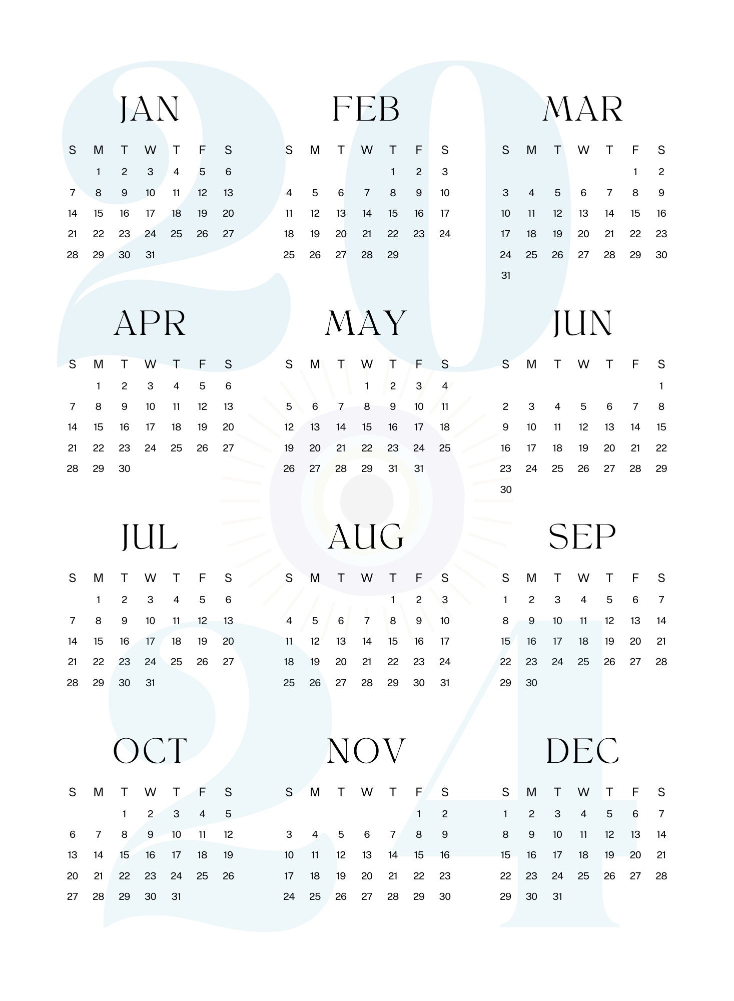 2024 Evil Eye Planner Template CANVA - Etsy