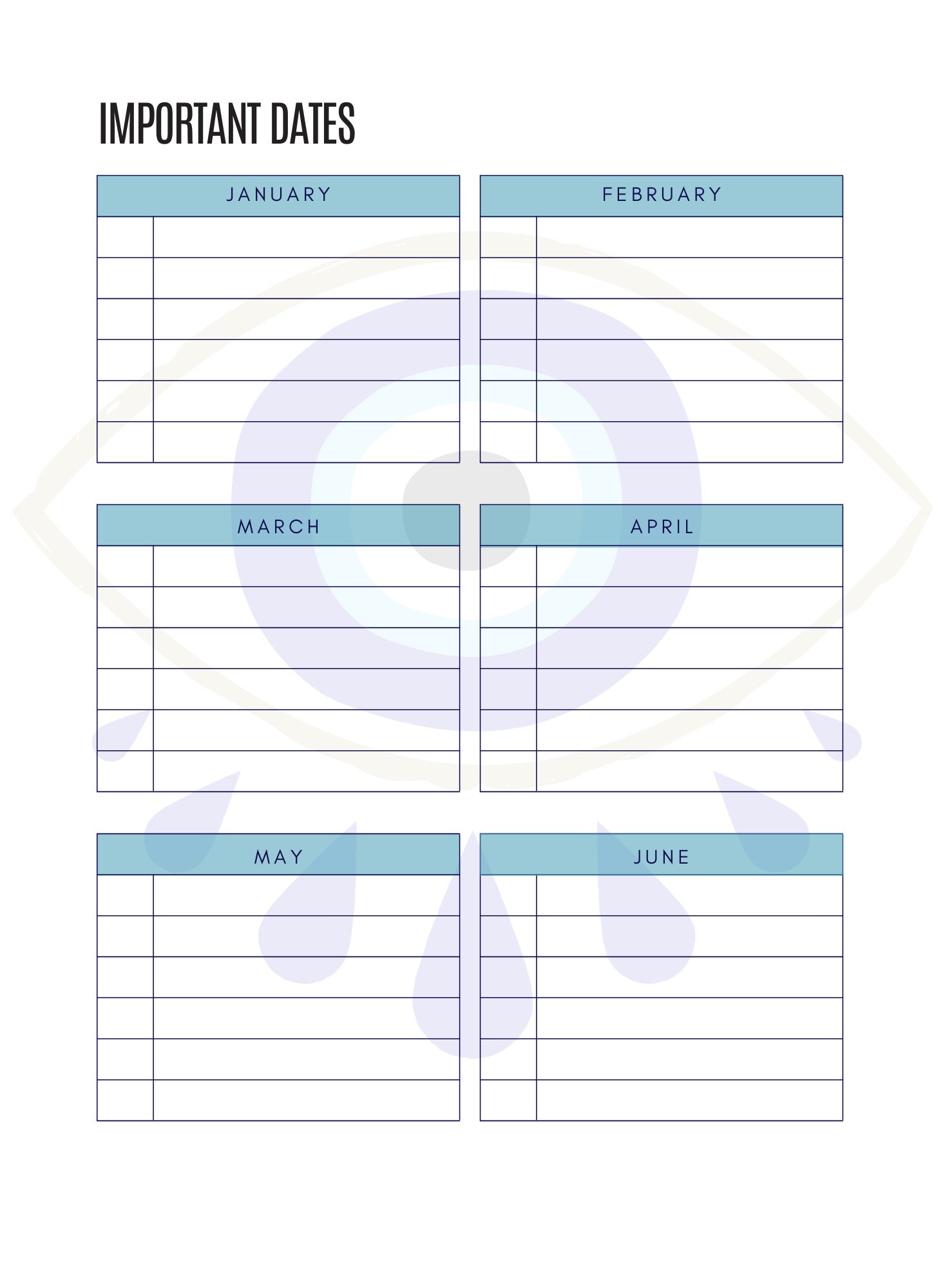 2024 Evil Eye Planner Template CANVA - Etsy