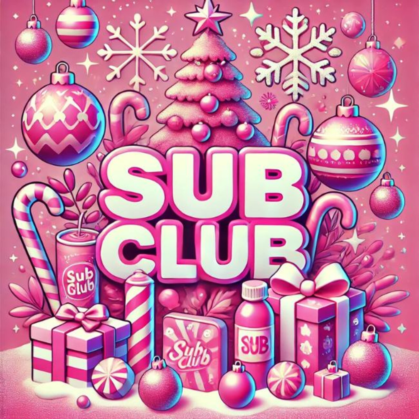 21 Tik Tok Sub Stickers Pink Christmas - Etsy