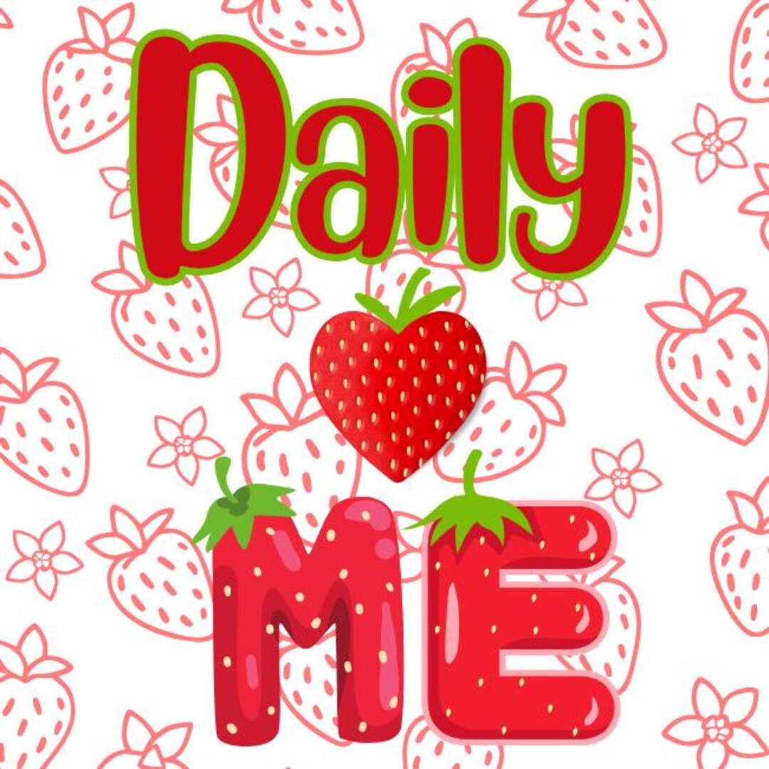 Strawberry Theme Tik Tok Sub Stickers - Etsy