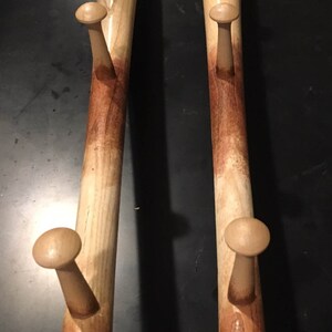 Baseball Bat Peg Hat Racks - Louisville Slugger With "the Pine Tar Look ...