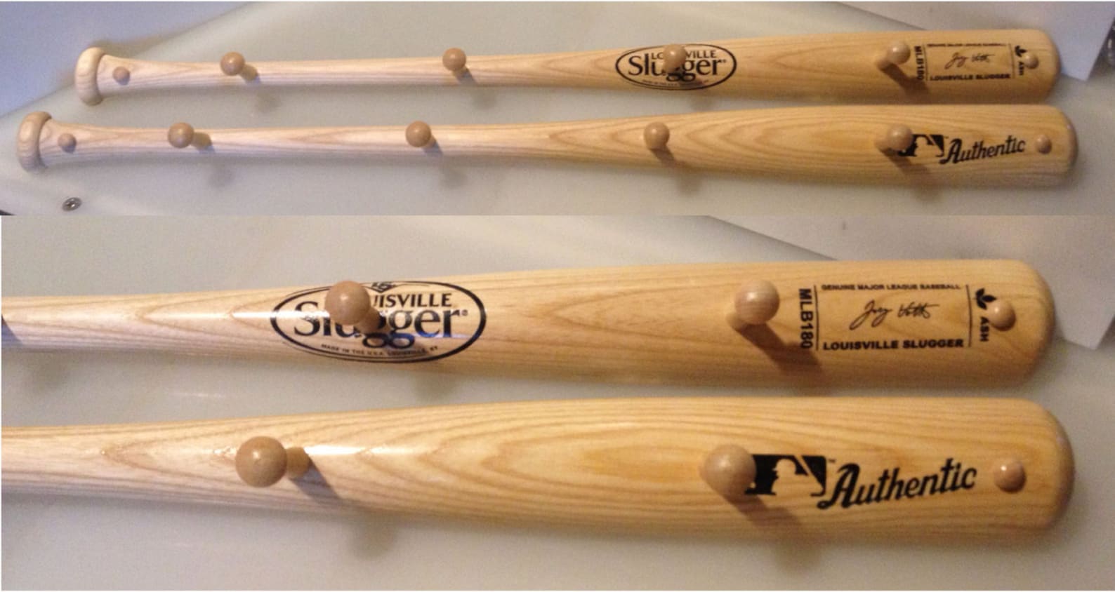 Baseball Bat Peg Hat Racks - Louisville Slugger - Etsy
