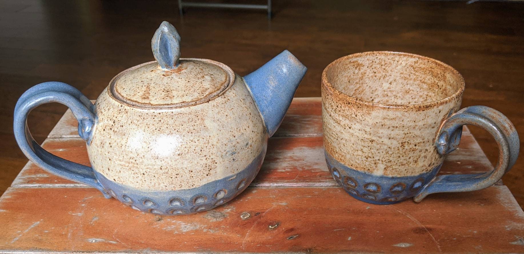 Handmade Rustic Teapot Set Teapot and Cup Set Gift for Mom - Etsy