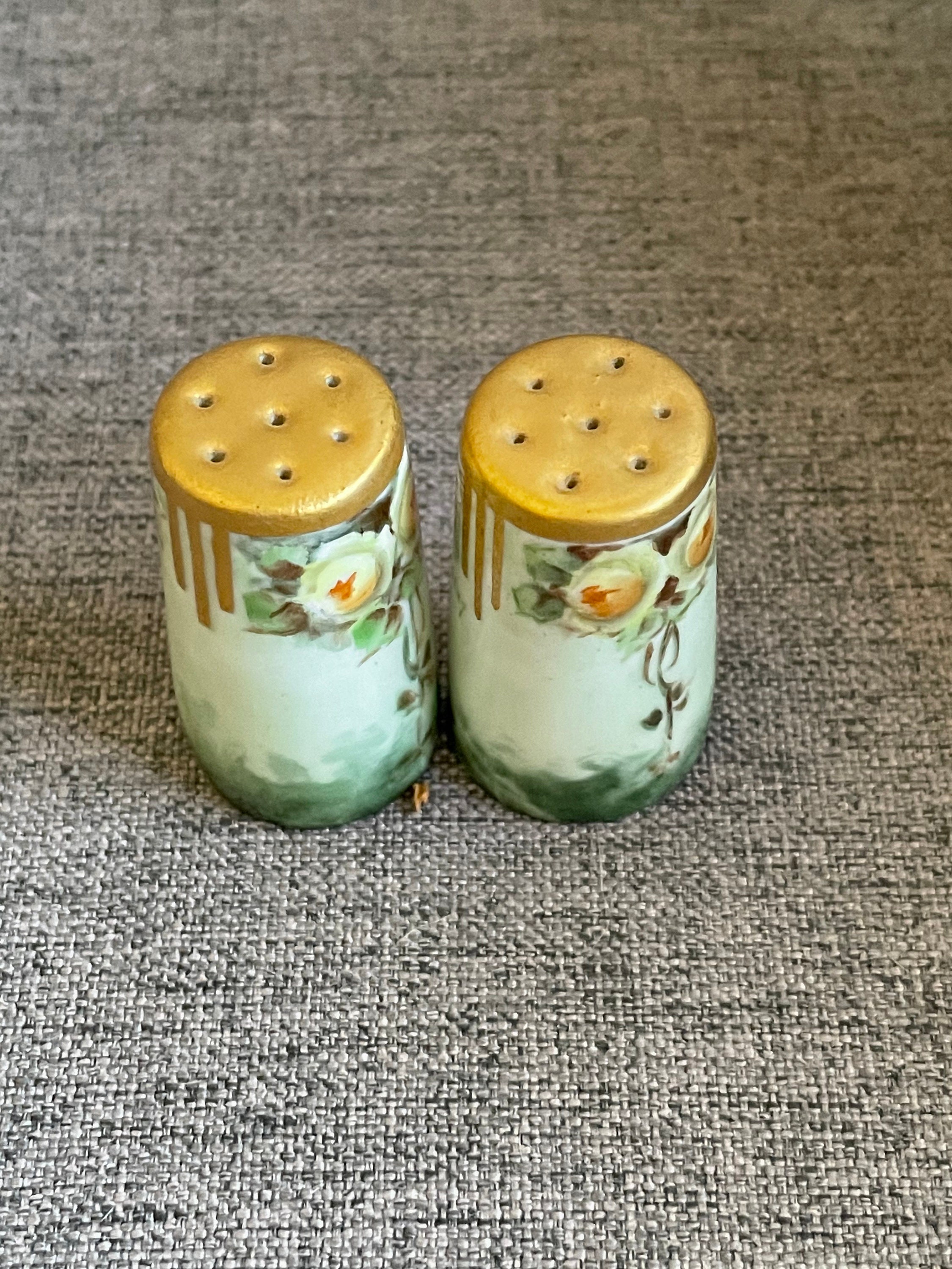 Hand Painted Vintage Salt and Pepper Shakers 1.5” - Etsy