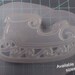 Sleigh Sled Plastic Mold or Silicone Mold, Bath Bomb Mold, Soap Mold ...