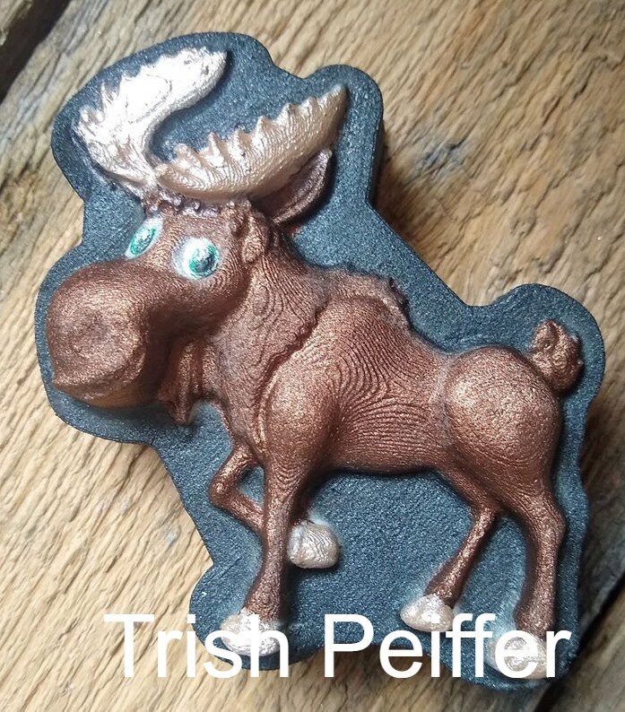 Cartoon Moose Plastic Mold or Silicone Mold Bath Bomb Mold | Etsy