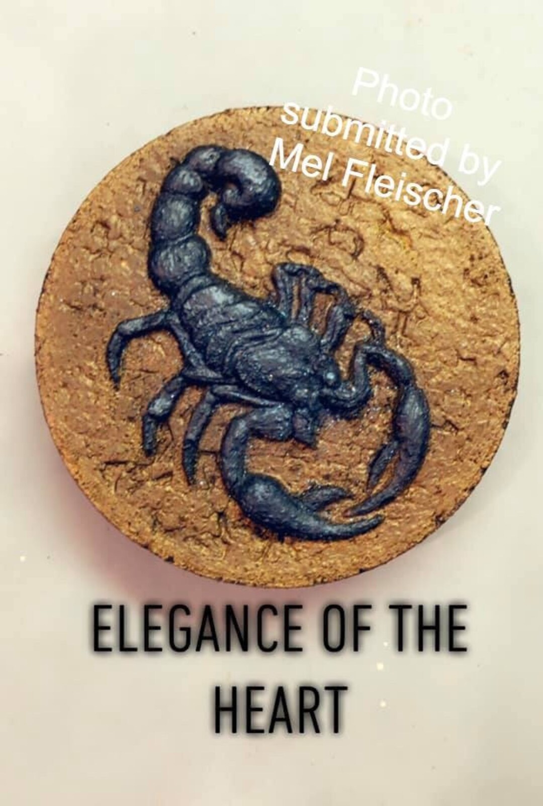 Scorpion on a Round Plastic Mold or Silicone Mold, Bath Bomb Mold, Soap ...