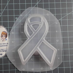 Awareness Ribbon Plastic Mold or Silicone Mold, Awareness Mold, Soap ...