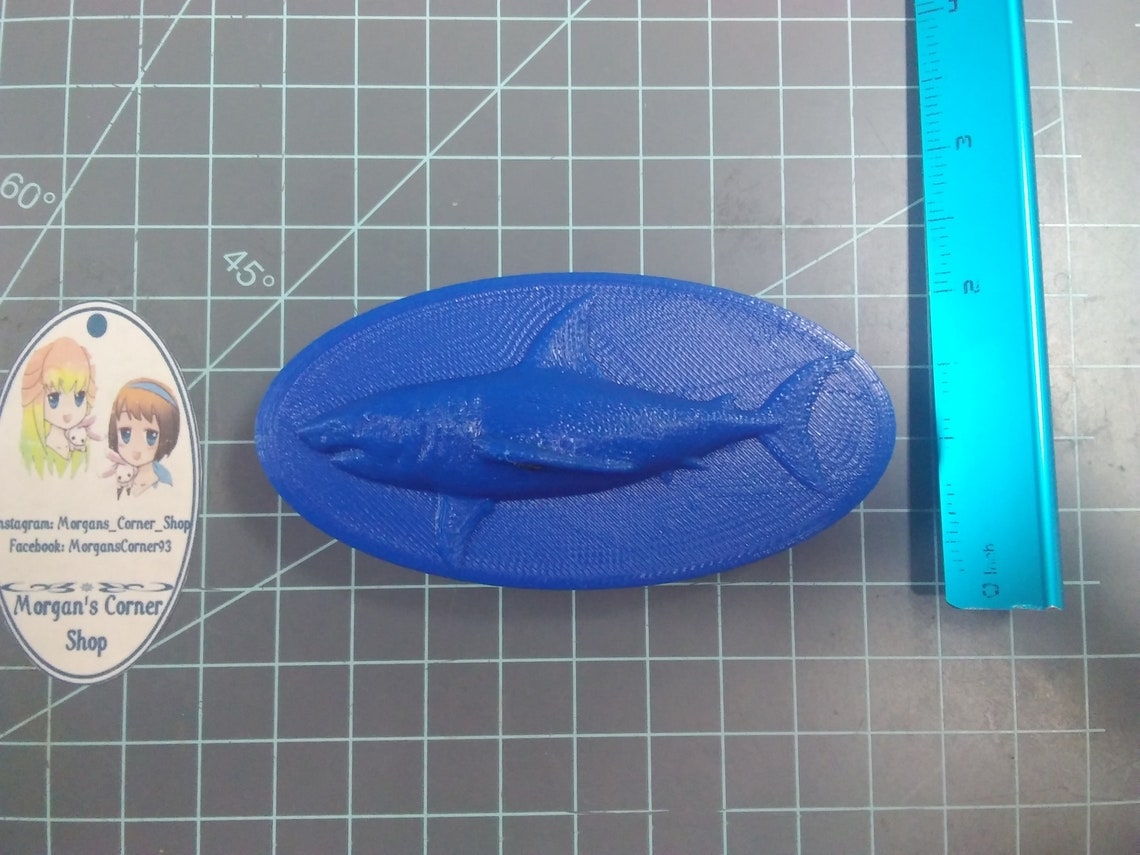Shark Plastic Mold or Silicone Mold, Bath Bomb Mold, Soap Mold, Fish ...