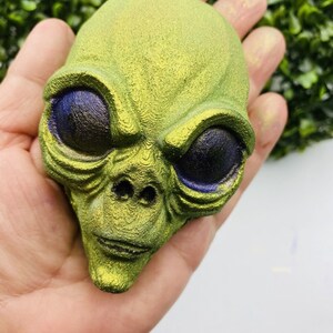 Detailed Alien Head Plastic Mold or Silicone Mold, Bath Bomb Mold, Soap ...