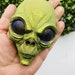 Detailed Alien Head Plastic Mold or Silicone Mold, Bath Bomb Mold, Soap ...
