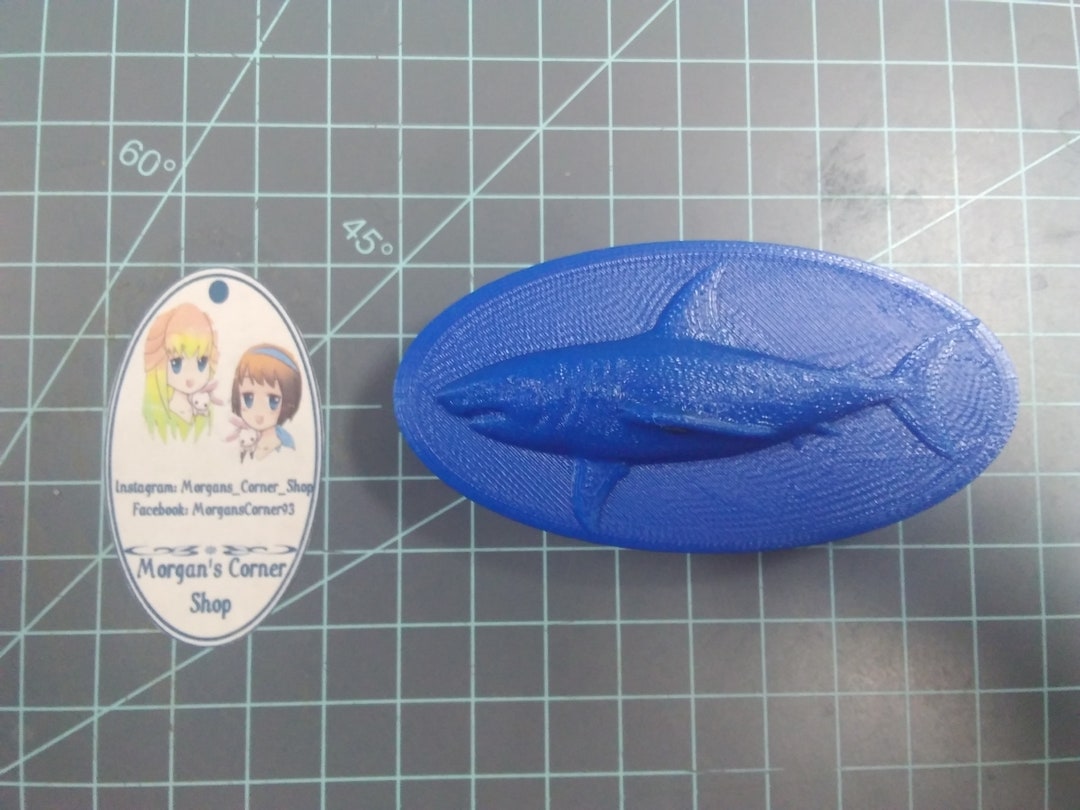 Shark Plastic Mold or Silicone Mold, Bath Bomb Mold, Soap Mold, Fish ...